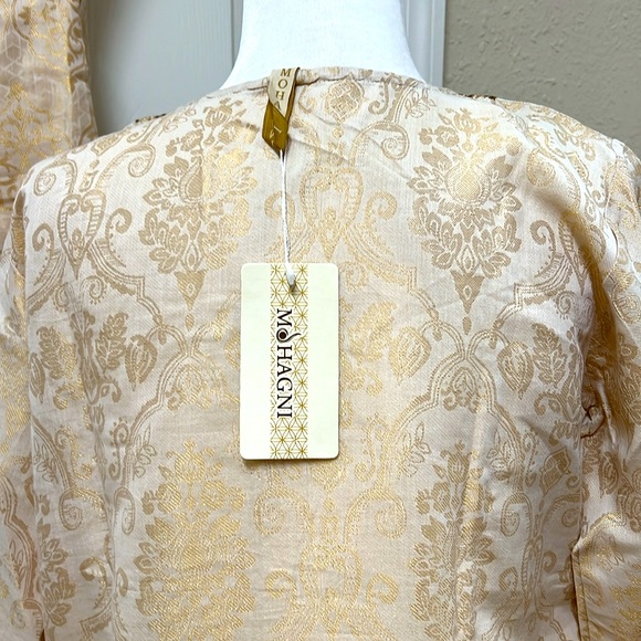 Dresses | Shalwar Kameez Indian Pakistani Off White Golden Jamawar ...